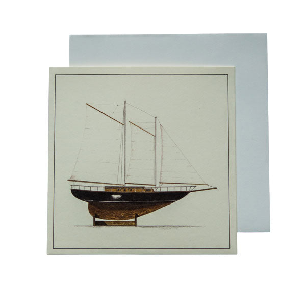 Sailing illustration on greeting card – Kookery